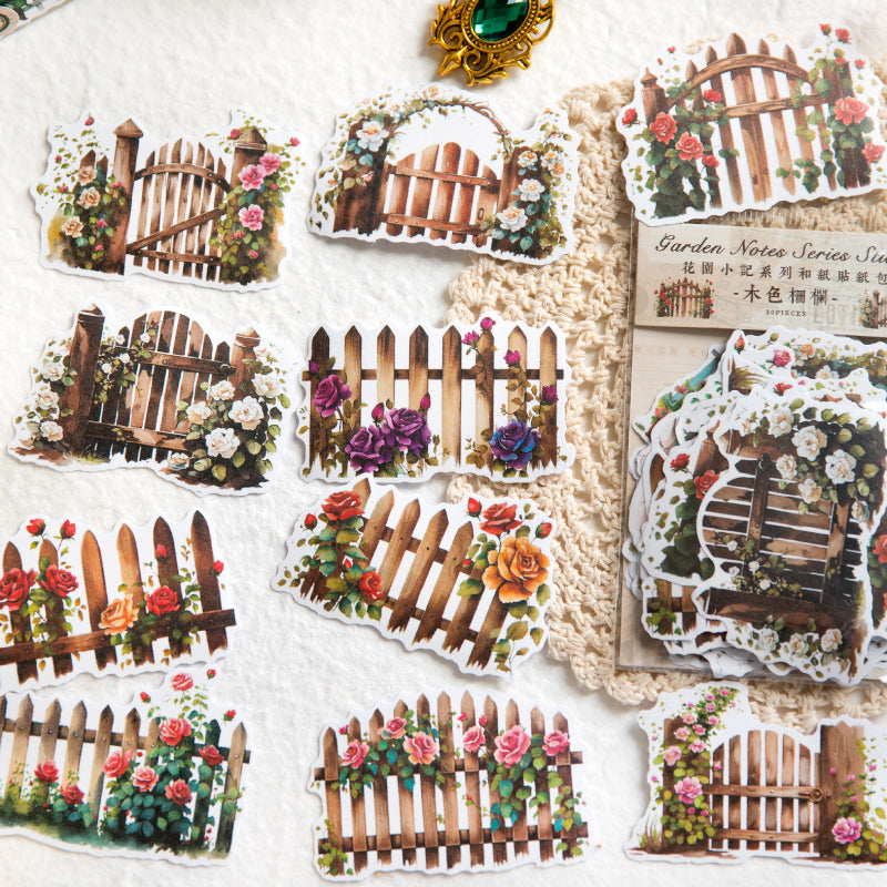 Floral Fence Washi Sticker for Scrapbooking and Journaling – ViVi ...