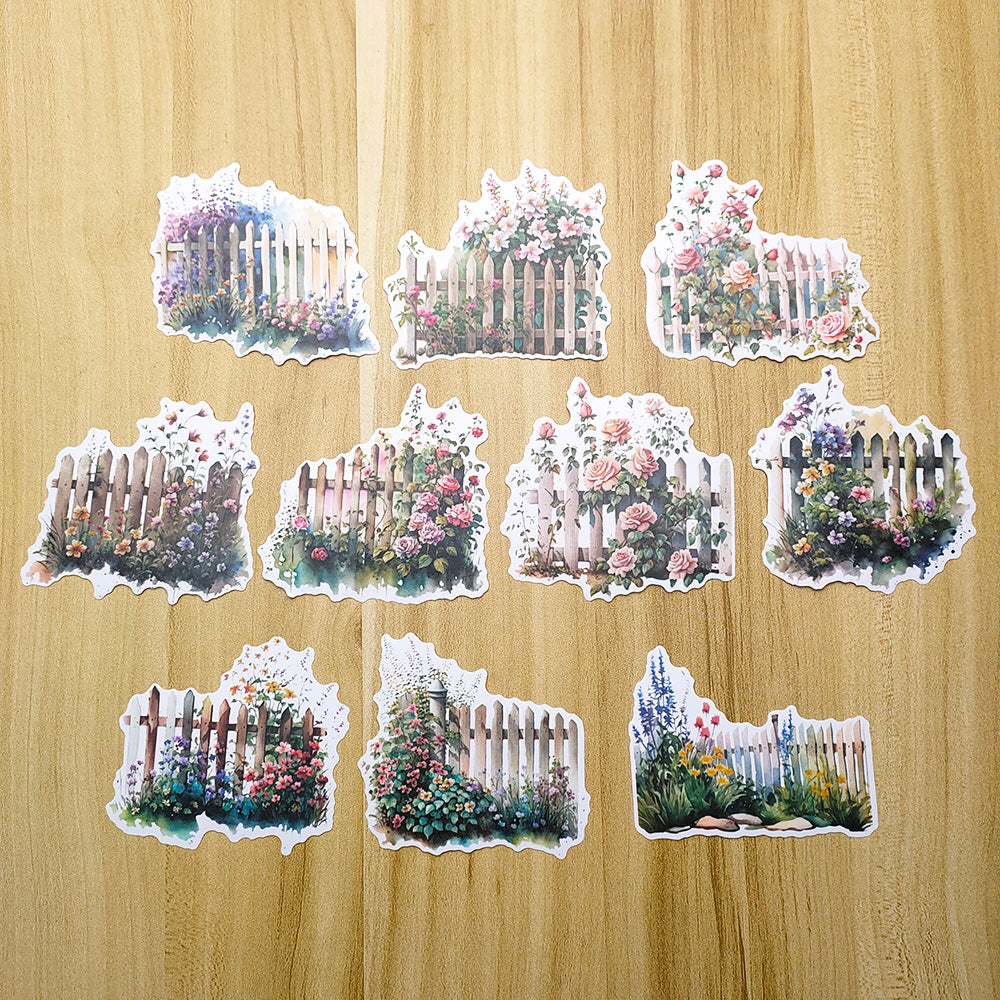 Floral Fence Washi Sticker for Scrapbooking and Journaling – ViVi ...
