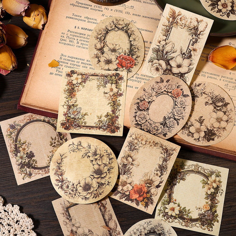 Floral Border Memo Paper – ViVi Stationery