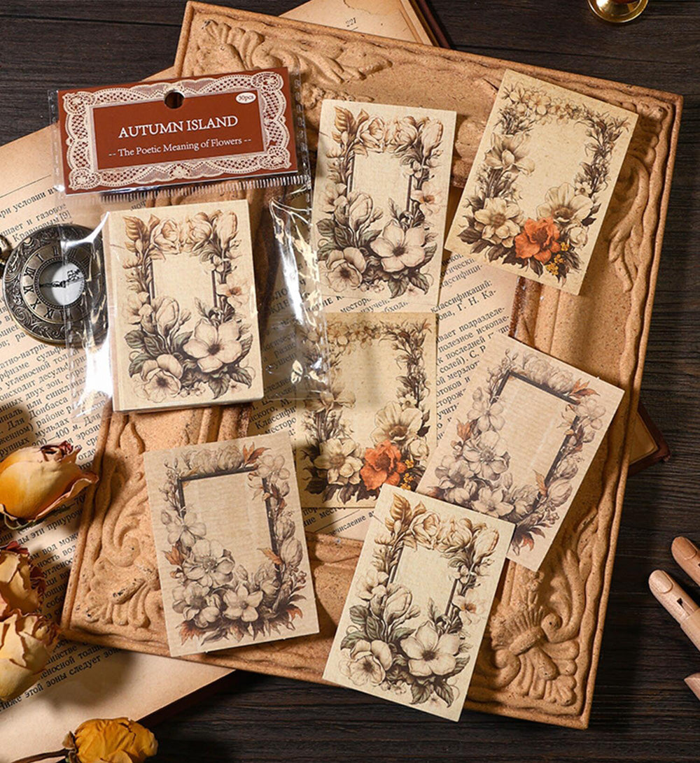 Floral Border Memo Paper – ViVi Stationery