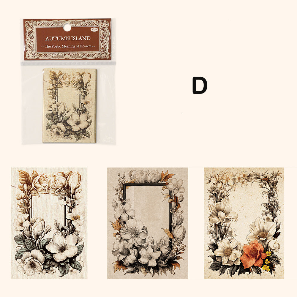 Floral Border Memo Paper – ViVi Stationery