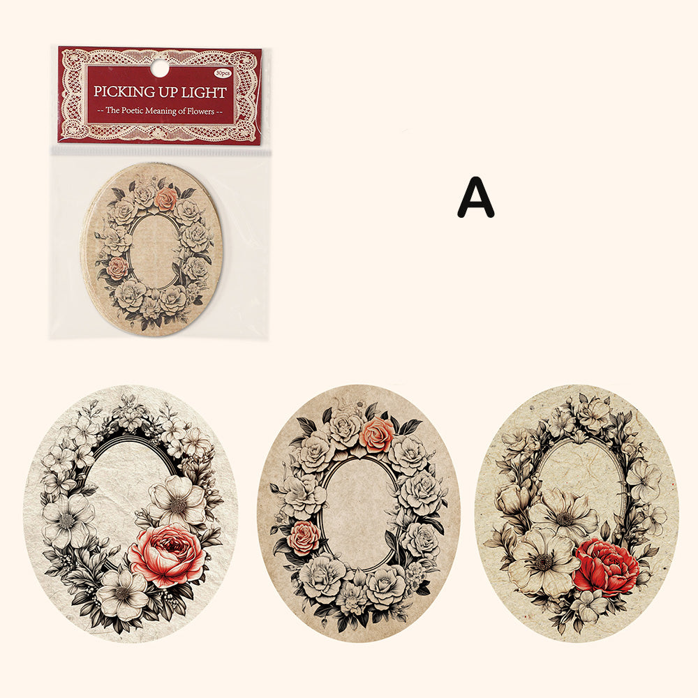 Floral Border Memo Paper – ViVi Stationery