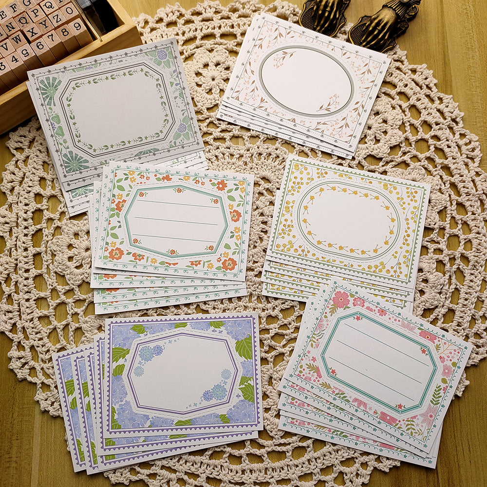 Floral Frame Decorative Notepad for Scrapbooking and Journaling – ViVi ...