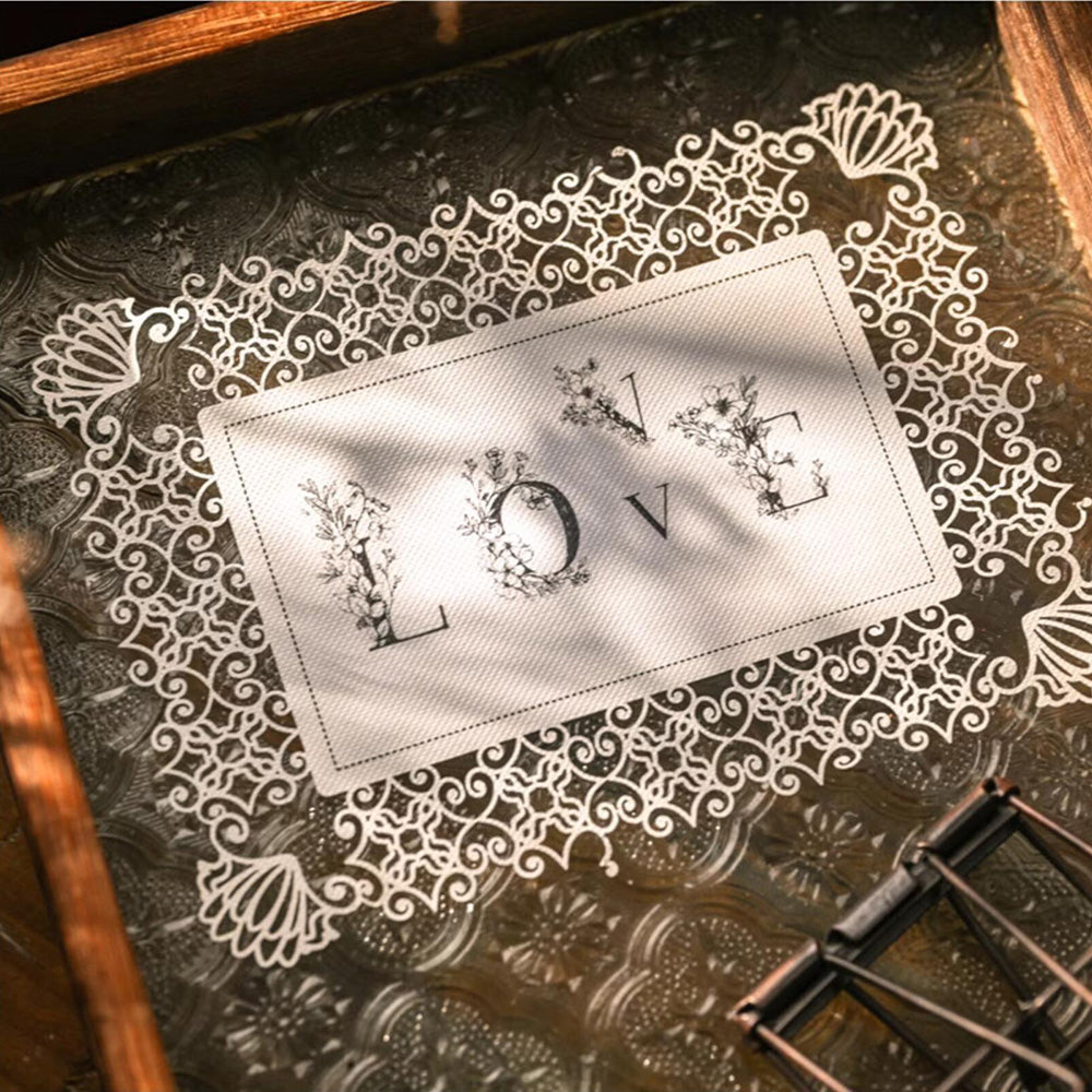 Floral Letter Rub-on Sticker 1 Sheet – ViVi Stationery