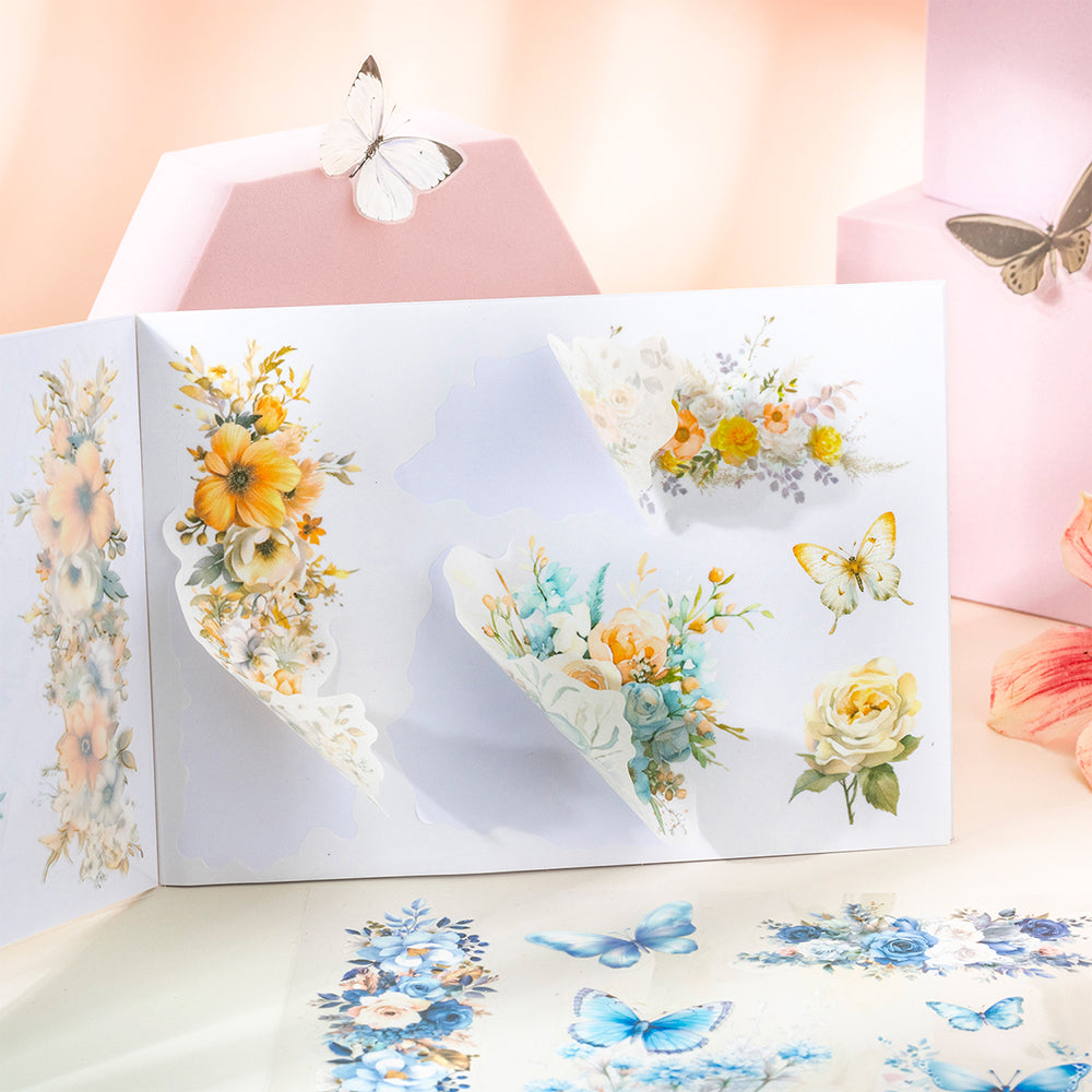 Flower and Butterfly Sticker Book – ViVi Stationery