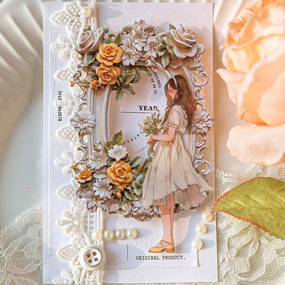 Floral Decorative Border Paper for Scrapbooking and Journaling – ViVi ...