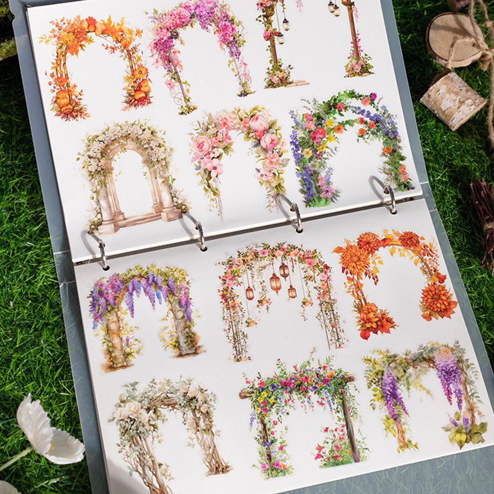 Flower Gate Art Sticker – ViVi Stationery