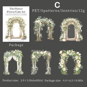 Flower Gate Art Sticker – ViVi Stationery