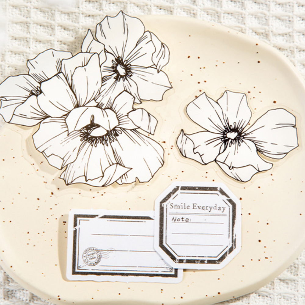 Blooming Period Flower Sticker for Card Making and Art Journal – ViVi ...