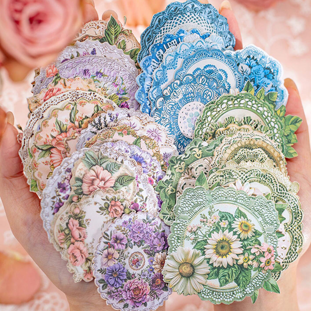 Flower Lace Hard Card Sticker – ViVi Stationery