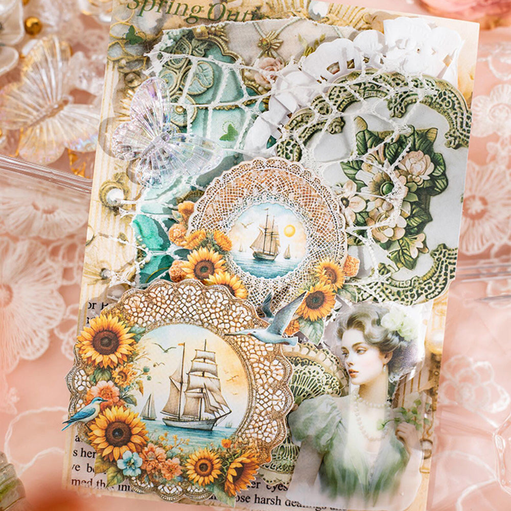 Flower Lace Hard Card Sticker – ViVi Stationery