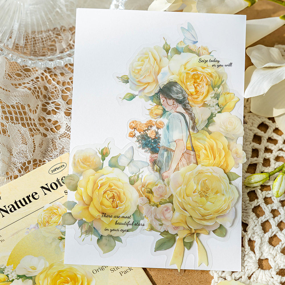 Nature Note Flower Sticker – ViVi Stationery