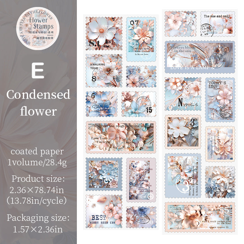 Flower Stamps Sticker – ViVi Stationery