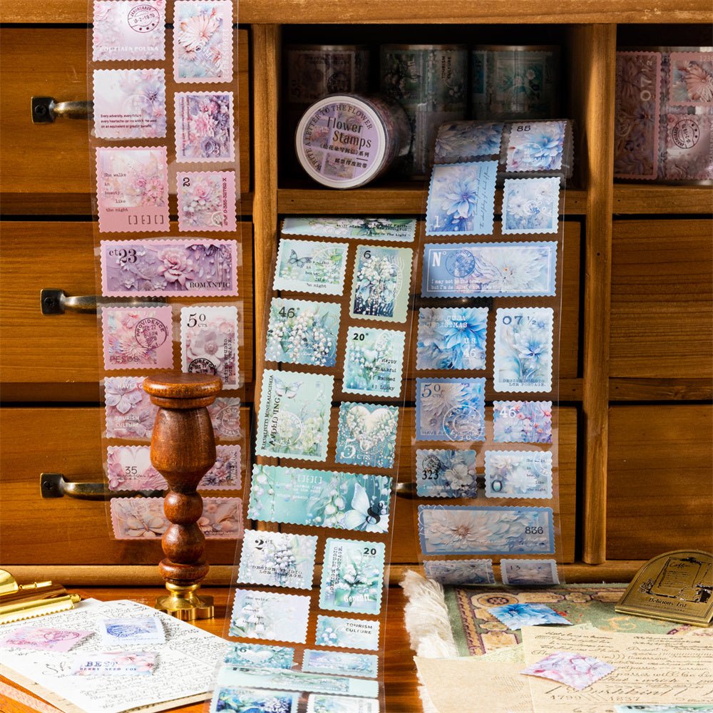 Flower Stamps Sticker – ViVi Stationery