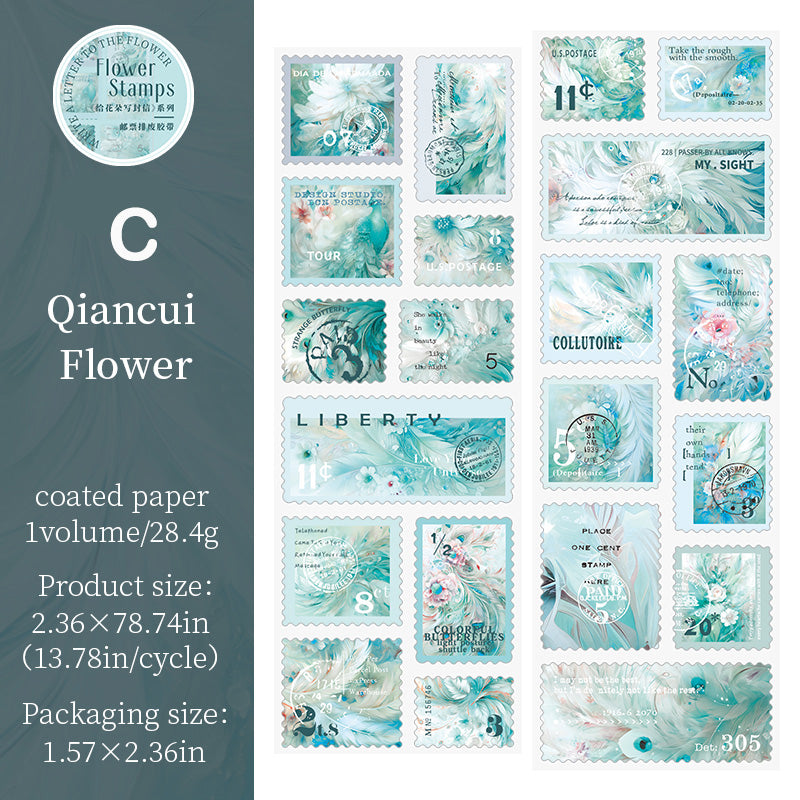Flower Stamps Sticker – ViVi Stationery