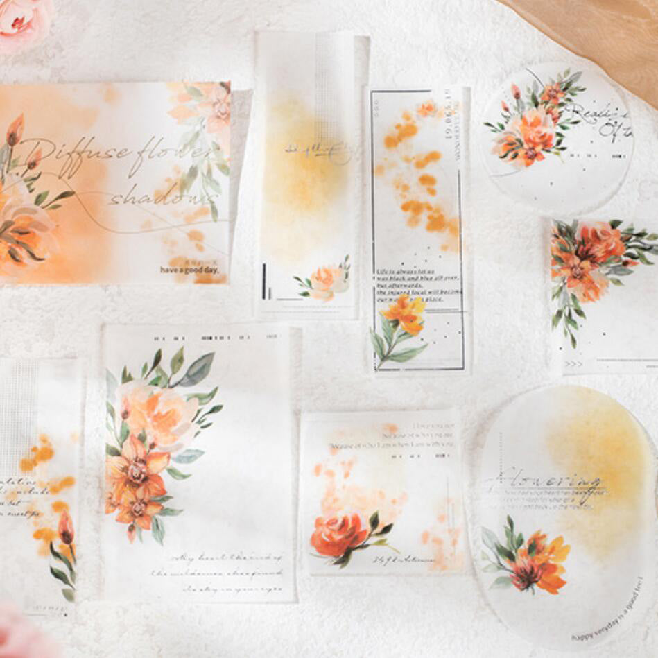 Flower Vellum Paper for Scrapbooking and Art Journal – ViVi Stationery