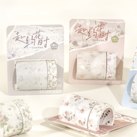 Date Time Flower Washi Tape – ViVi Stationery