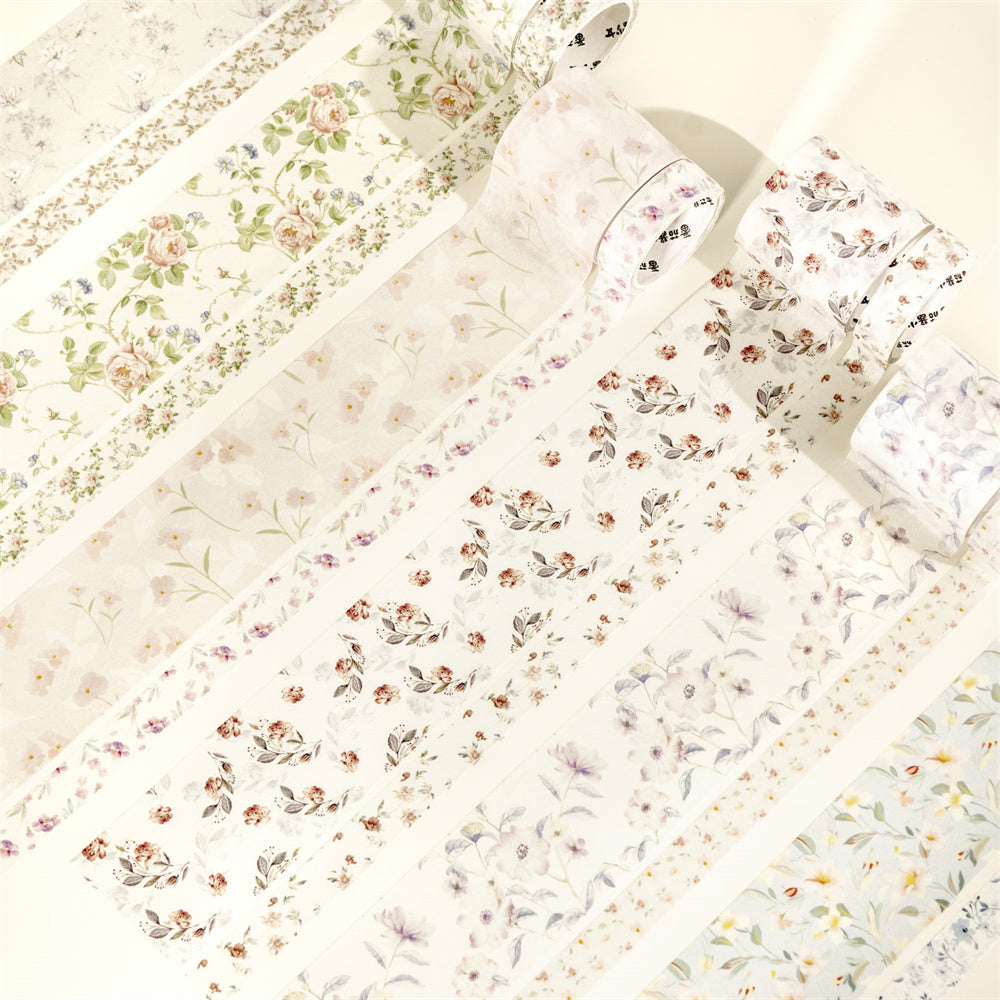 Date Time Flower Washi Tape – ViVi Stationery