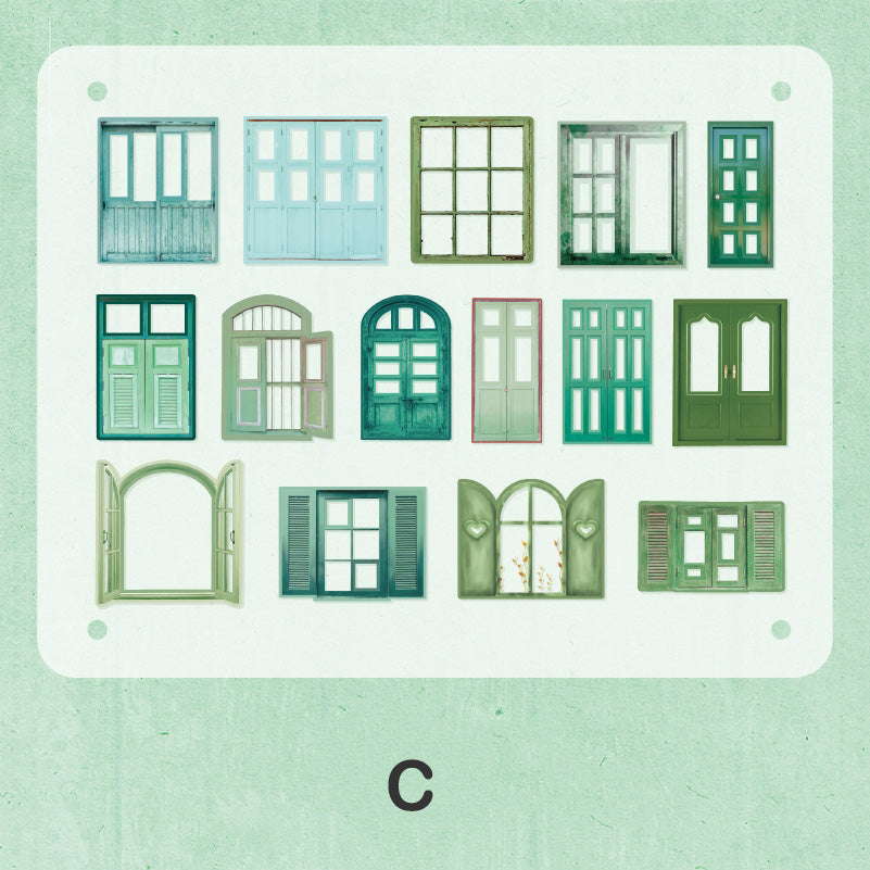 Window and Door Scrapbook Paper – ViVi Stationery