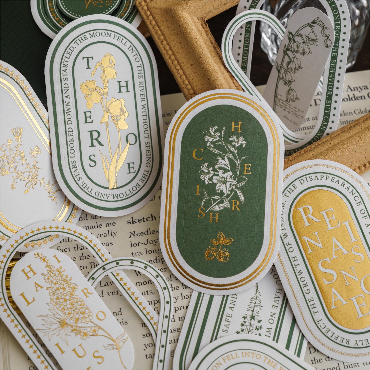 Embossed Gold Frame Sticker for Scrapbooking and Journaling – ViVi ...