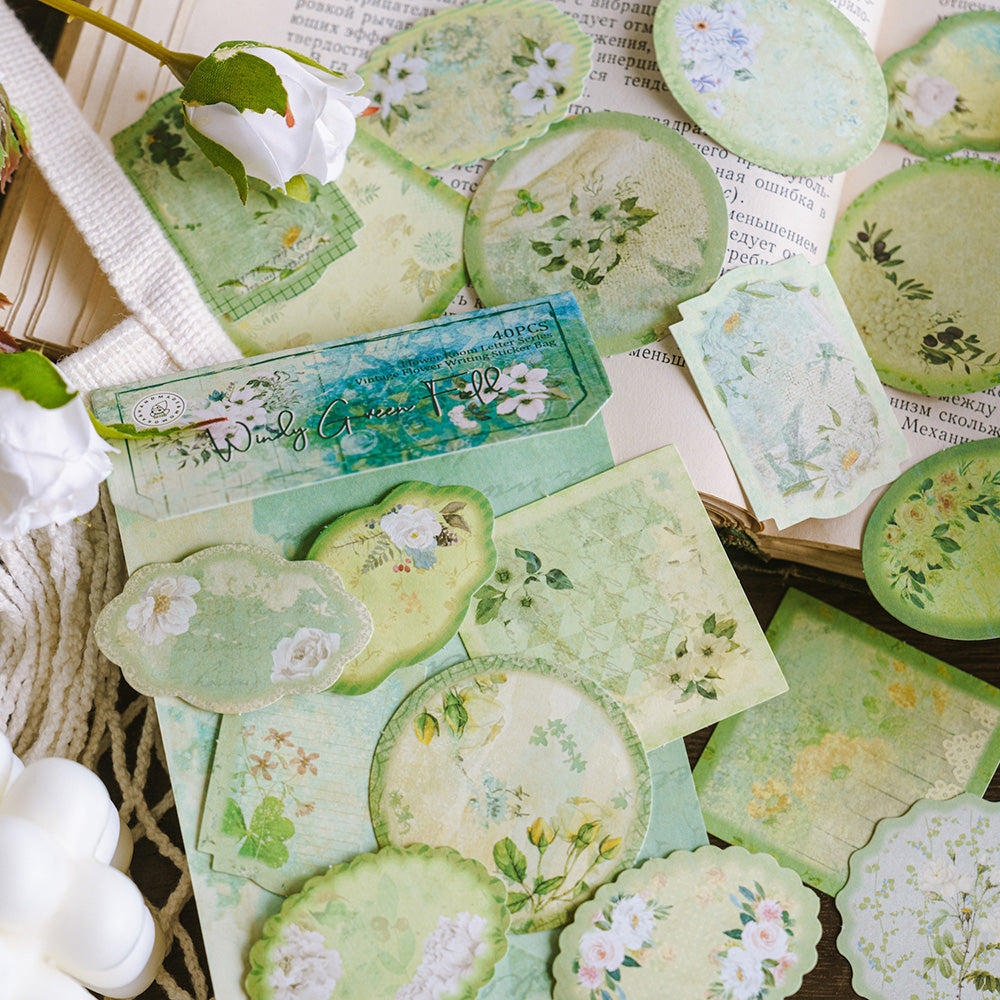 Flower Letter Sticker for Scrapbooking and Journaling – ViVi Stationery