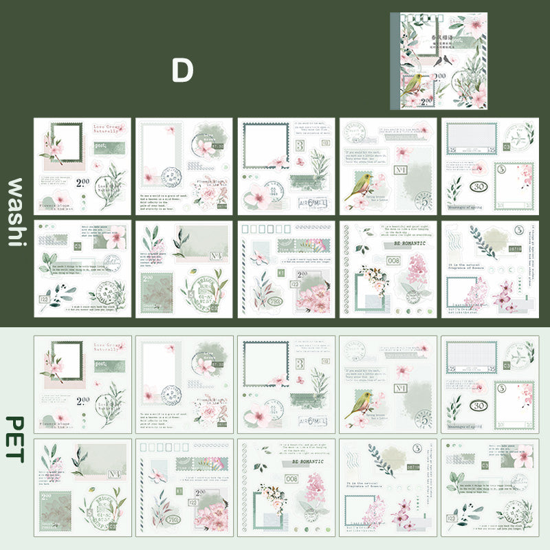 Pre-cut Washi&PET Sticker Book for Scrapbooking and Journaling – ViVi ...