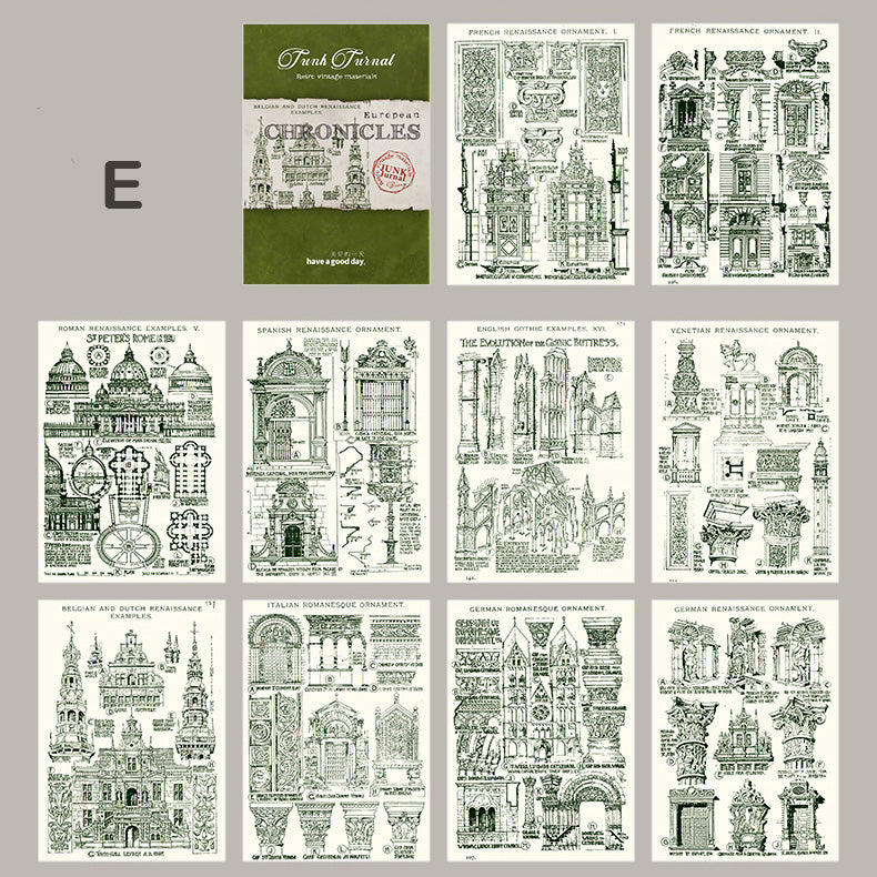 Classical Architecture Scrapbook Paper – ViVi Stationery
