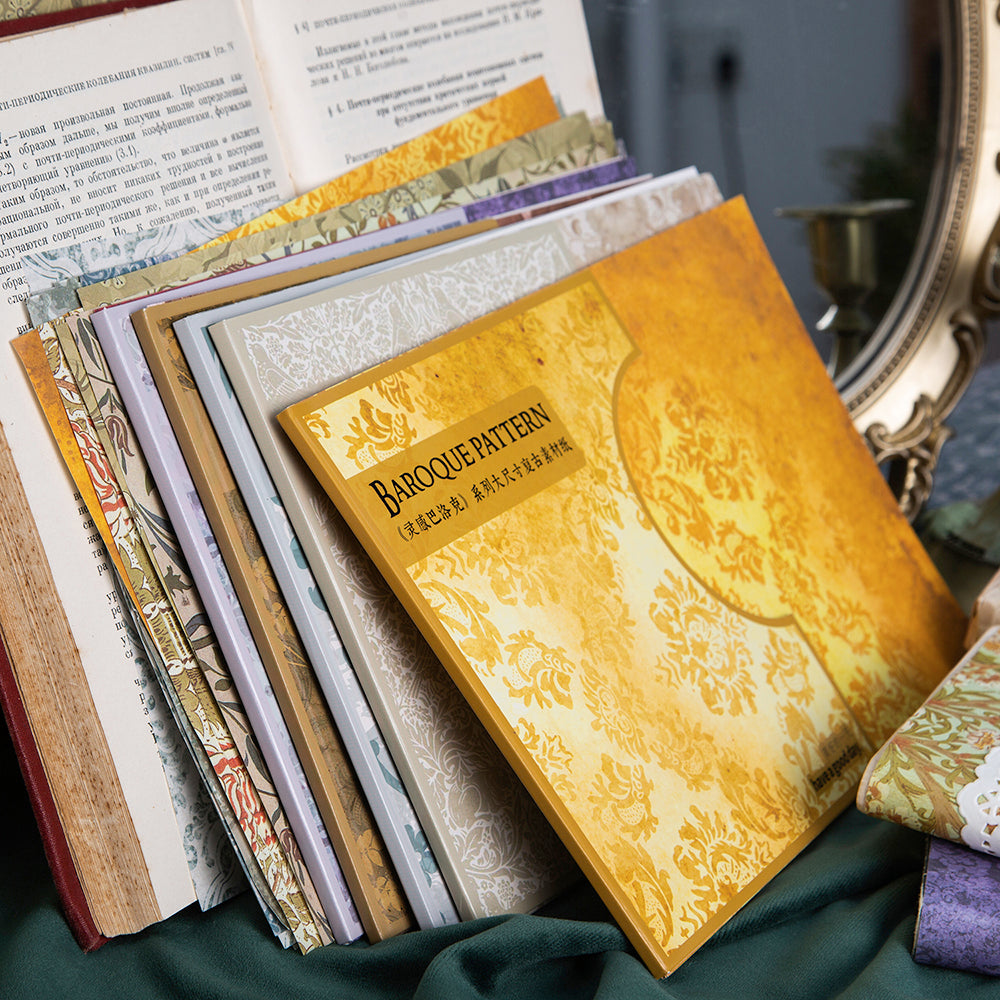 Baroque Big Size Scrapbook Paper for Junk Journal – ViVi Stationery