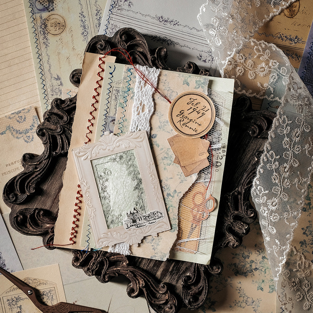 Scrapbook Paper with Sewn Thread – ViVi Stationery