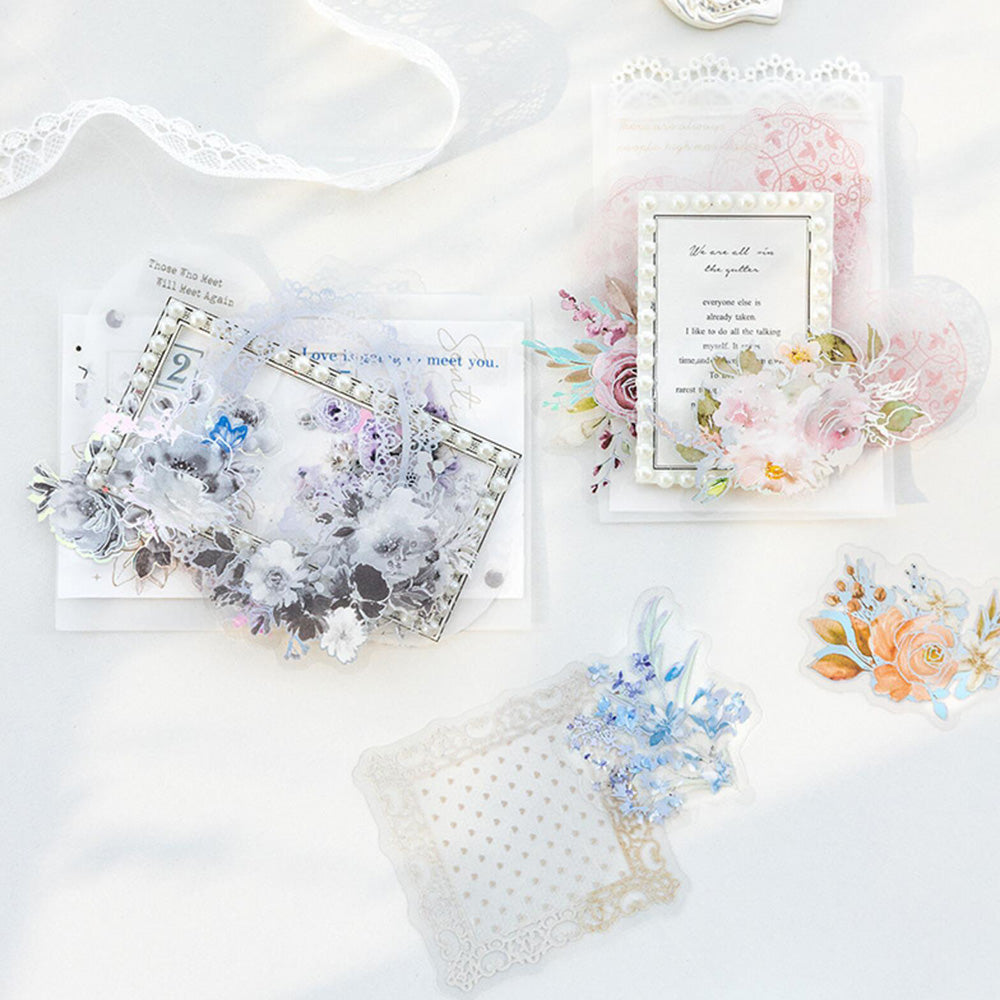 Lace Love Flower Sticker – ViVi Stationery