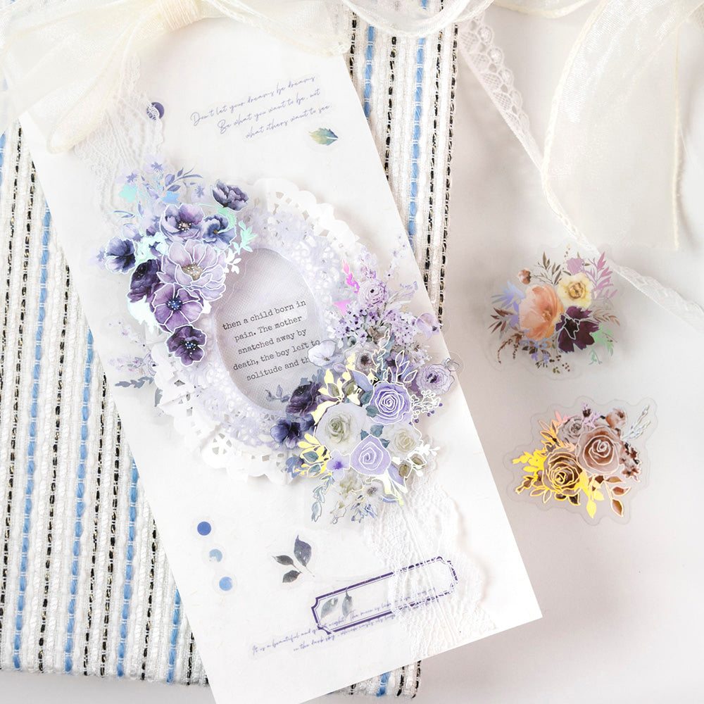 Lace Love Flower Sticker – ViVi Stationery