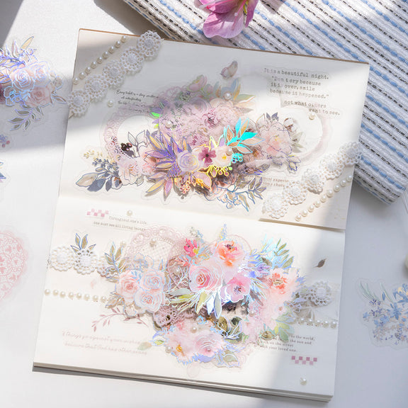 Lace Love Flower Sticker – ViVi Stationery