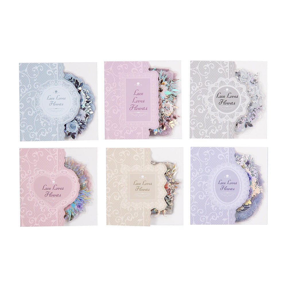 Lace Love Flower Sticker – ViVi Stationery