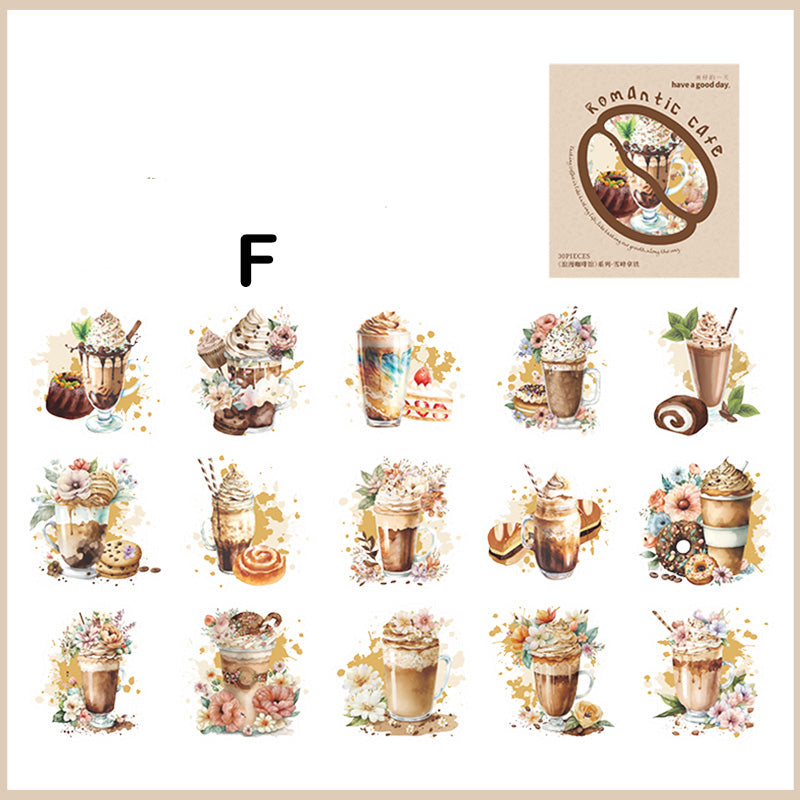 Coffee Theme Stickers for Scrapbooking and Journaling – ViVi Stationery