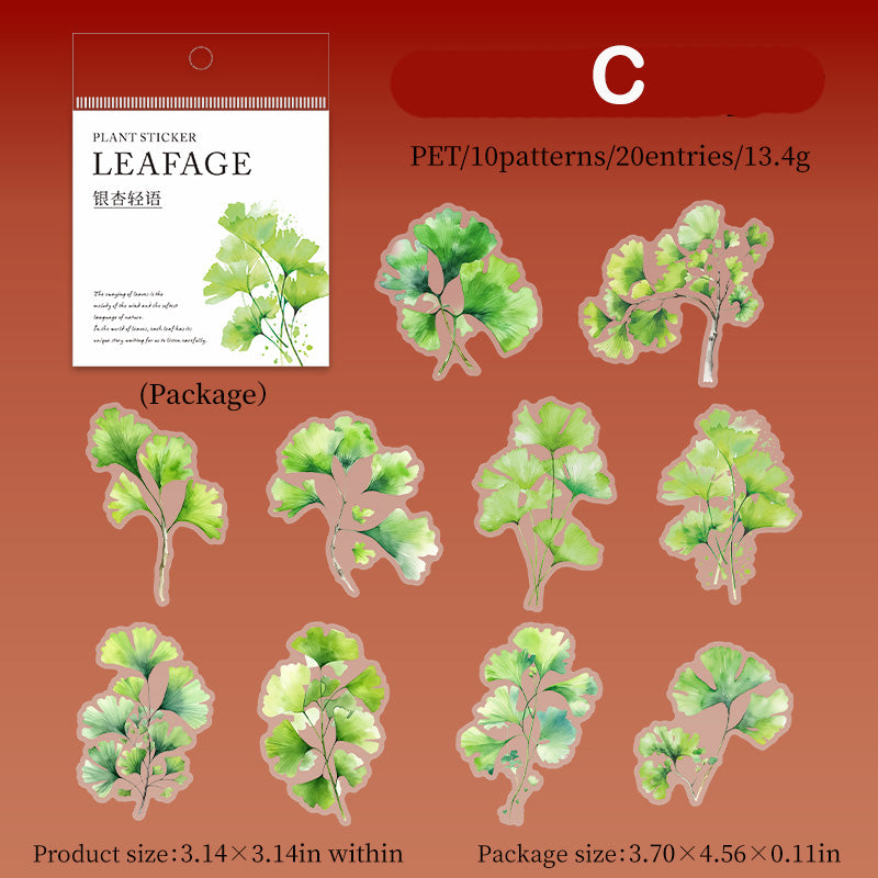 Leaf Plant Sticker – ViVi Stationery