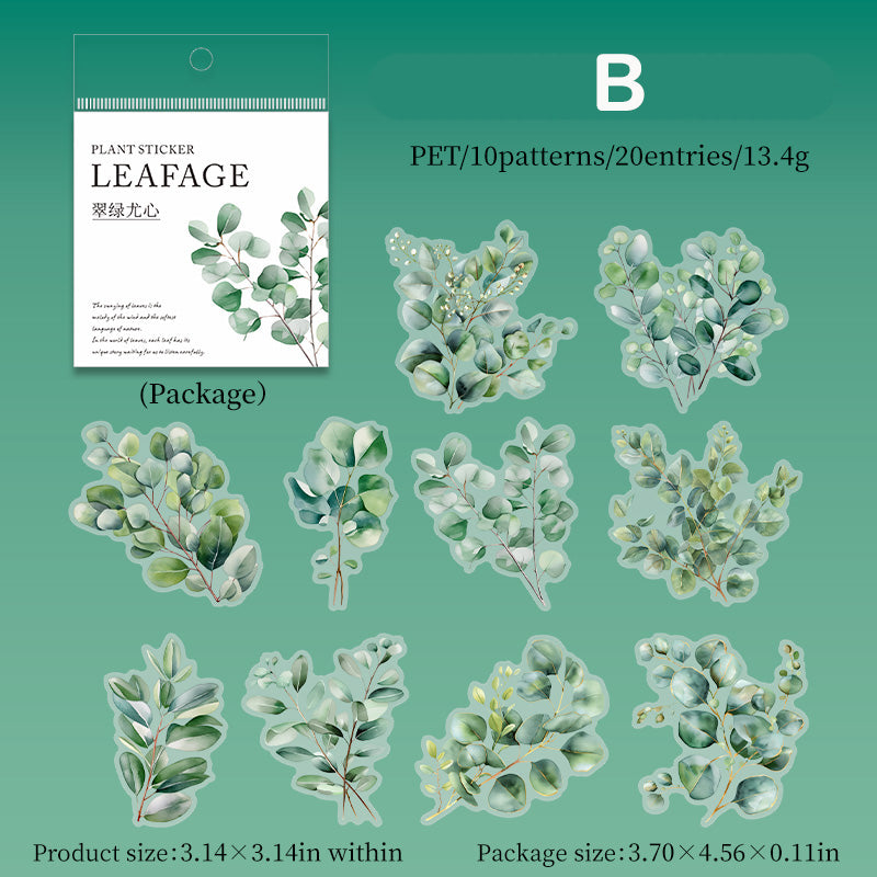 Leaf Plant Sticker – ViVi Stationery