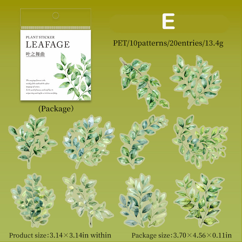 Leaf Plant Sticker – ViVi Stationery
