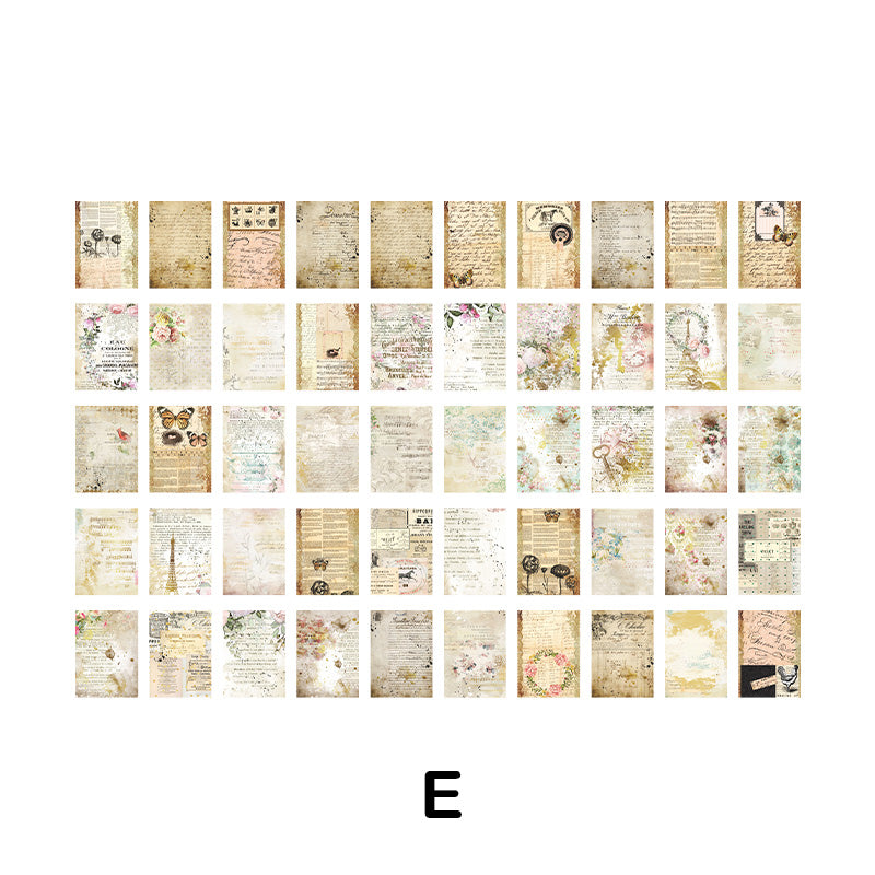 Flower Letter Scrapbook Paper – ViVi Stationery