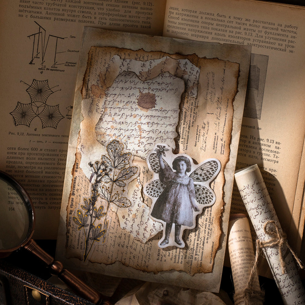 Big Size Manuscript Scrapbook Paper for Junk Journal – ViVi Stationery