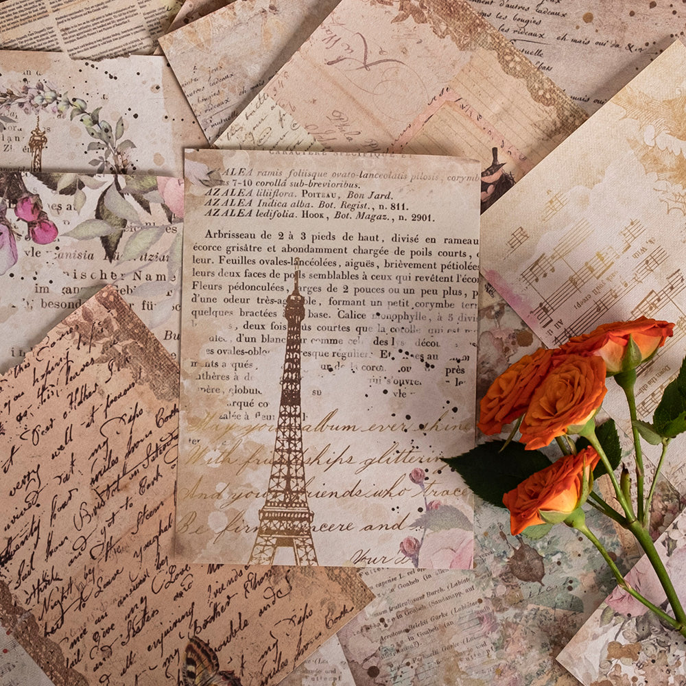 Flower Letter Scrapbook Paper – ViVi Stationery