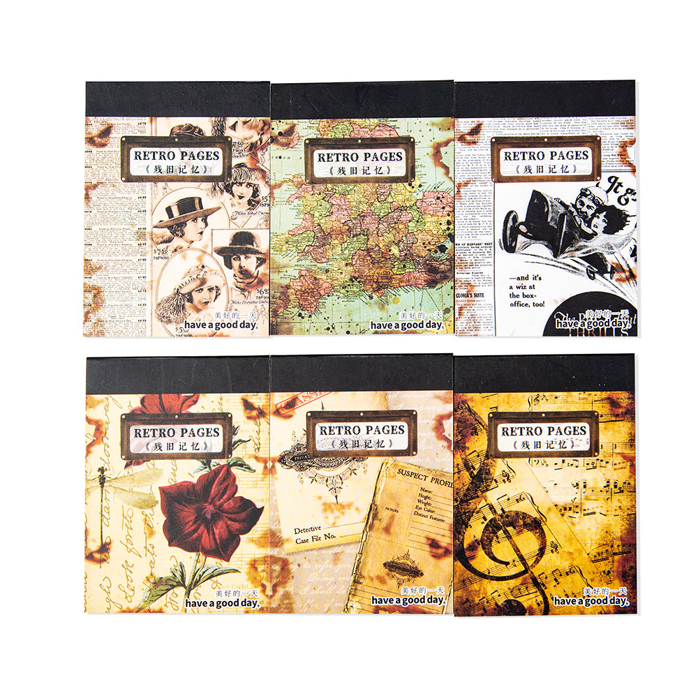 Retro Pages Mini Sticker Book for Junk Journal – ViVi Stationery