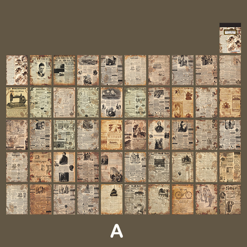 Retro Pages Mini Sticker Book for Junk Journal – ViVi Stationery