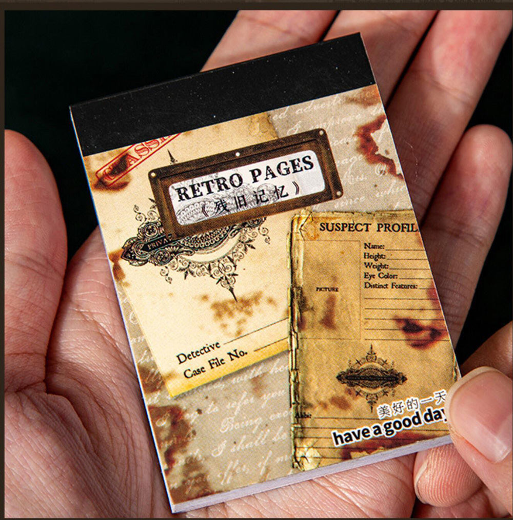 Retro Pages Mini Sticker Book for Junk Journal – ViVi Stationery