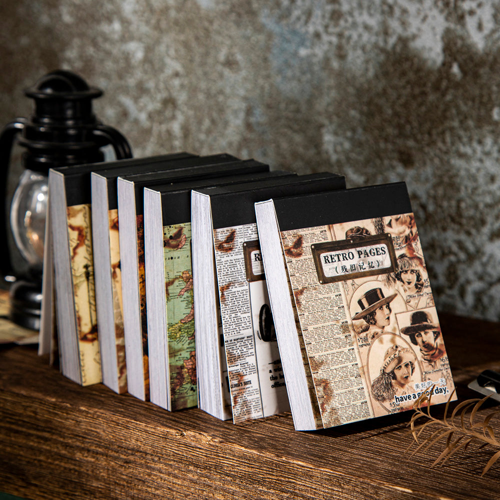 Retro Pages Mini Sticker Book for Junk Journal – ViVi Stationery