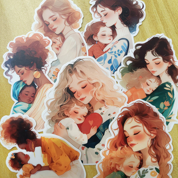 Mom and Child Sticker – ViVi Stationery