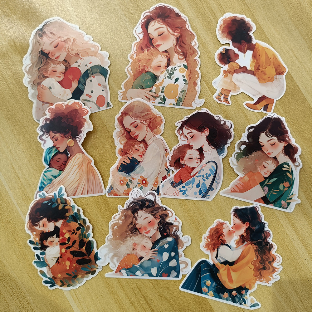 Mom and Child Sticker – ViVi Stationery
