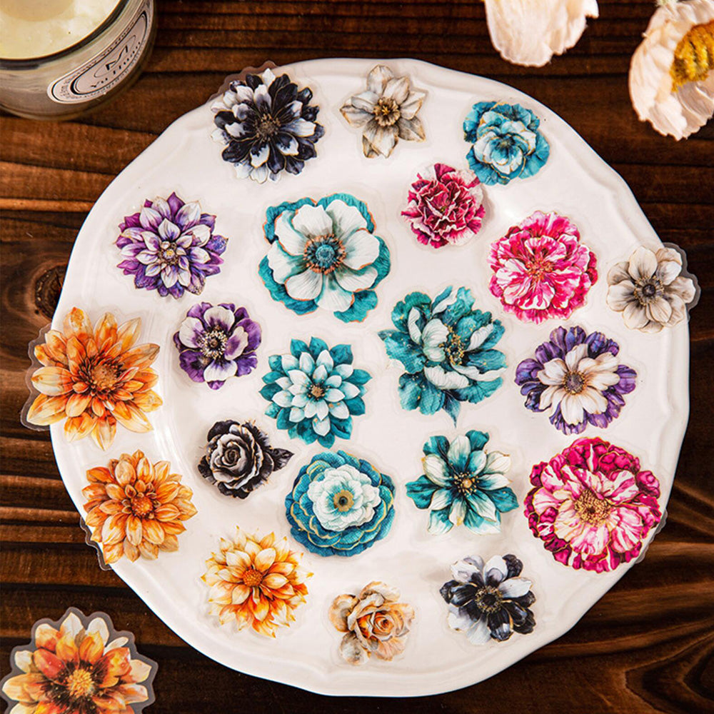 Night Rose Floral Sticker – ViVi Stationery