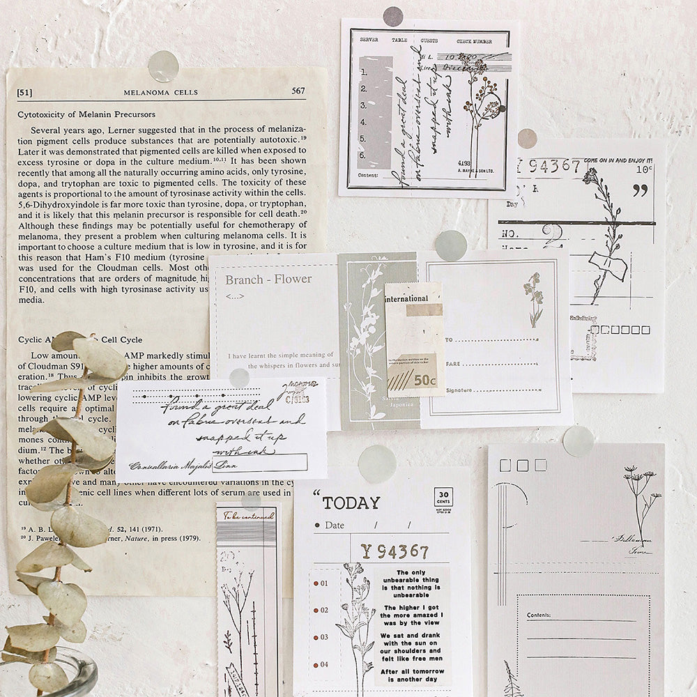Light Vintage Notepaper for Scrapbooking and Art Journal – ViVi Stationery