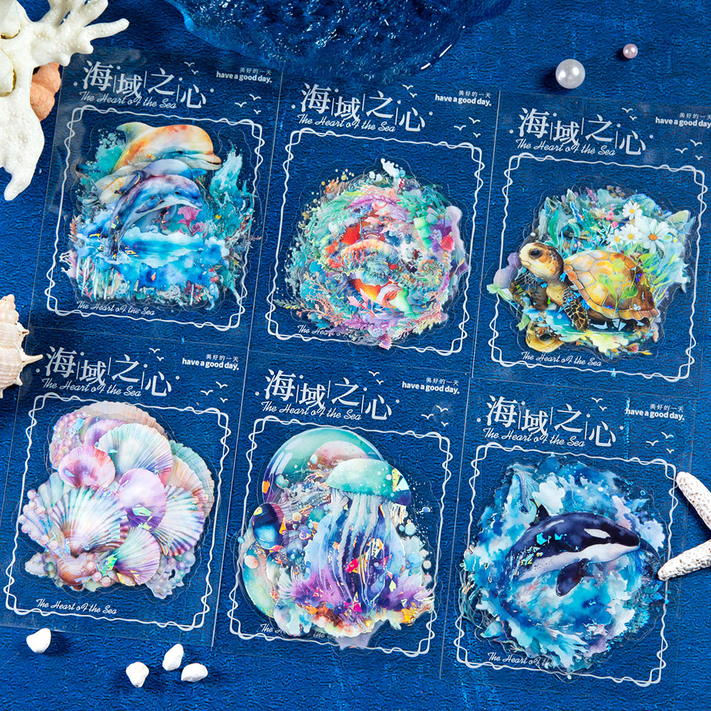 Ocean Theme Sticker for Scrapbooking and Journaling – ViVi Stationery