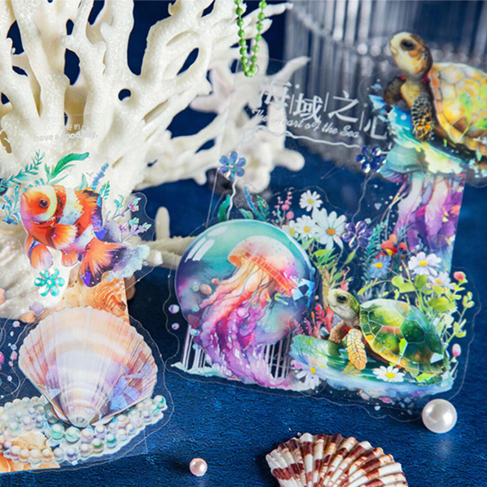 Ocean Theme Sticker for Scrapbooking and Journaling – ViVi Stationery